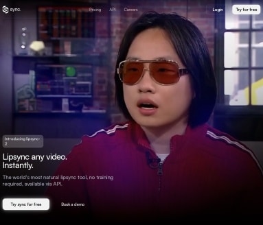 Sync Labs：AI视频唇形同步神器 - Synclabs官网